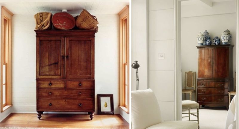 Maximise storage in your modern home with antique pieces